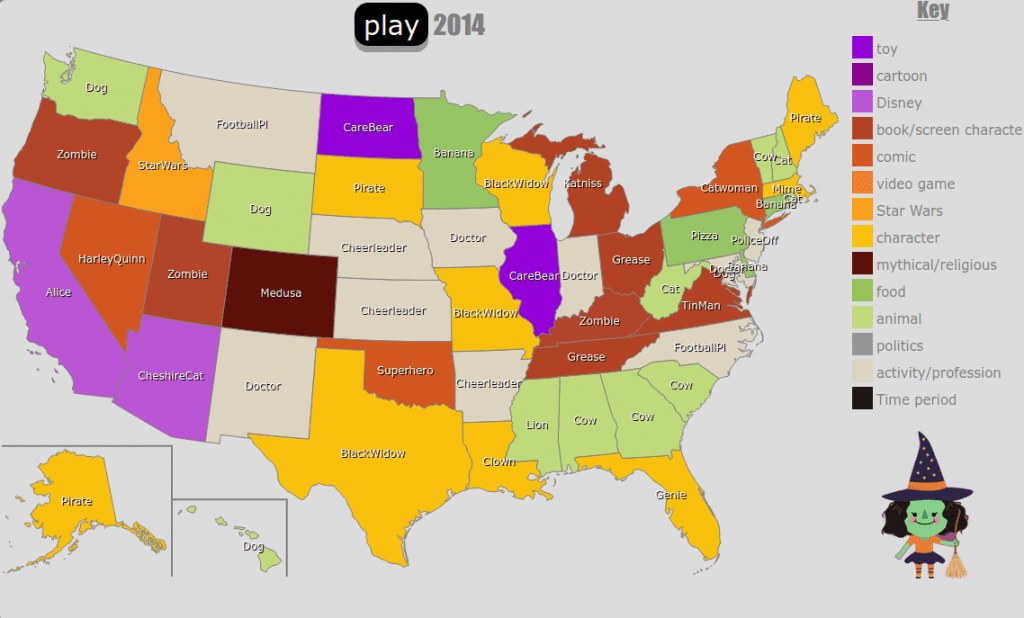 America’s Most Searched Halloween Costumes Over the Years - Chartistry