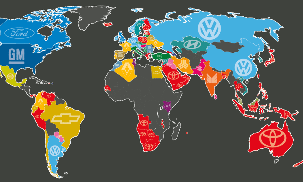 The Most Popular Car in Every Country Around the World - Chartistry