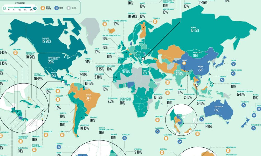 How Much Should You Tip in Every Country? - Chartistry
