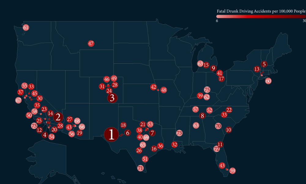 Mapping the Drunk Driving Epidemic - Chartistry